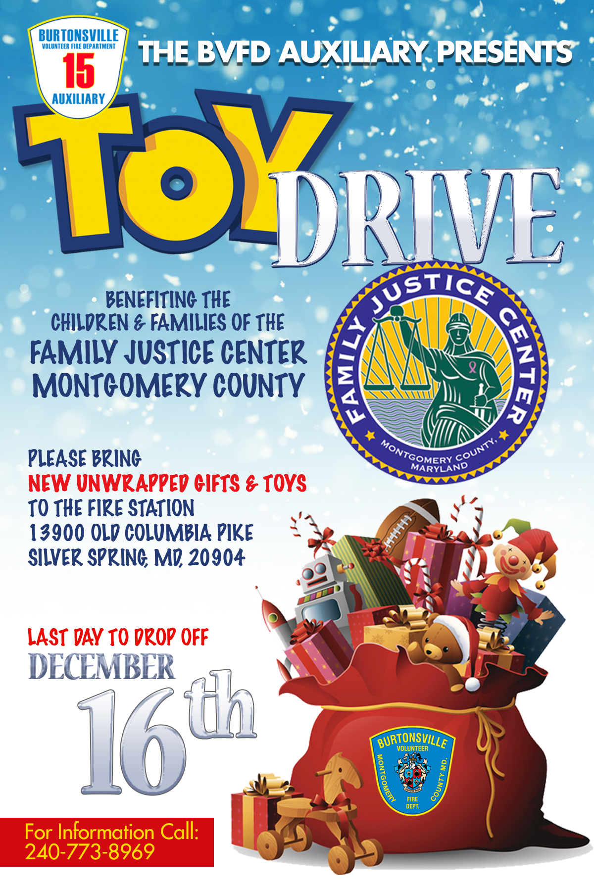 BVFD Auxiliary Toy Drive - Burtonsville Volunteer Fire Department